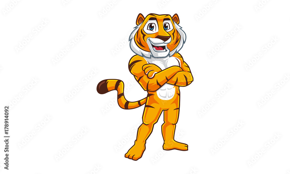 Tiger Mascot Stock Vector | Adobe Stock
