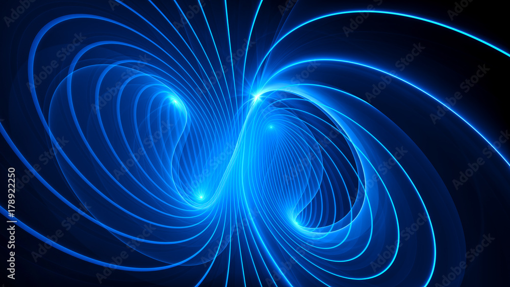 Mysterious electromagnetic field background Stock Illustration | Adobe ...