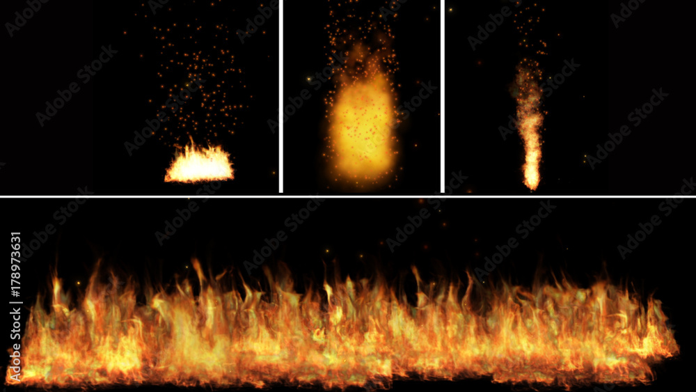 Fire Elements Stock Template | Adobe Stock
