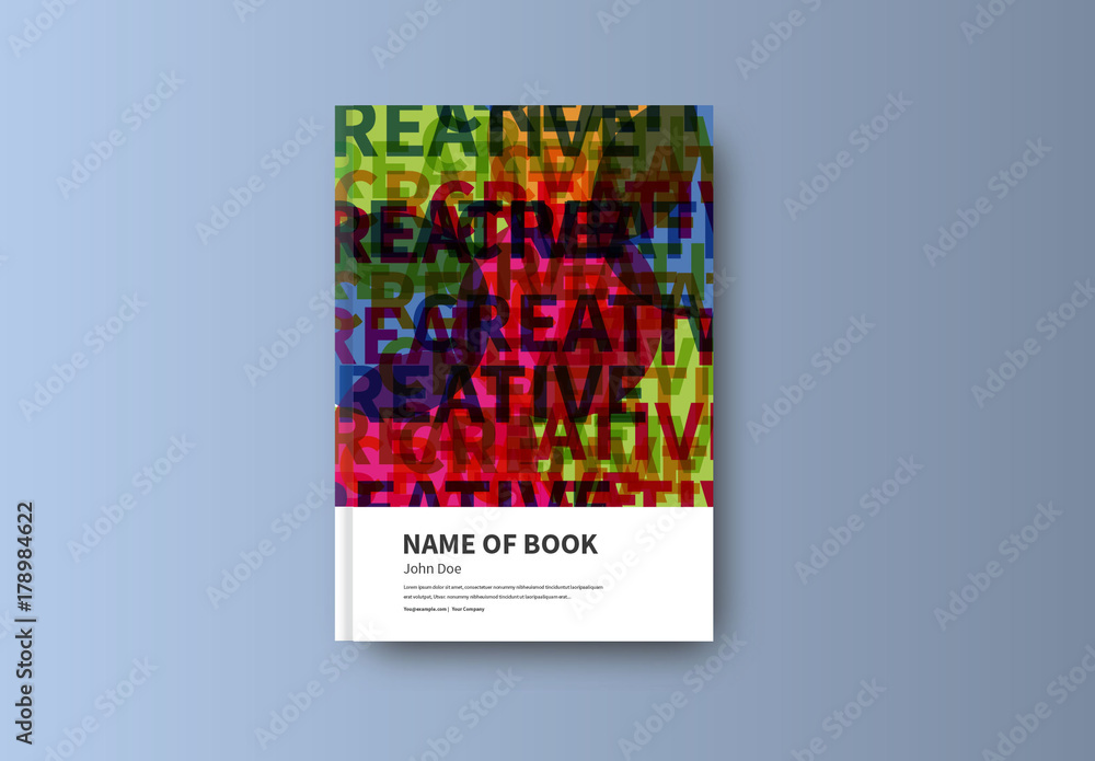 Abstract Book/Report Cover Layout 29 Stock Template | Adobe Stock