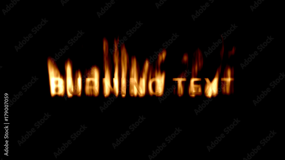 Fire Text Title Stock Template | Adobe Stock