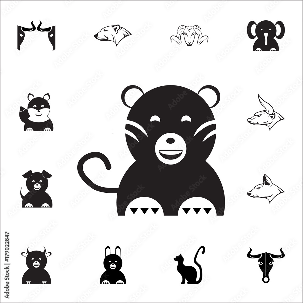 cute cat icon. Set of animal icons. You can use in web or app icons ...