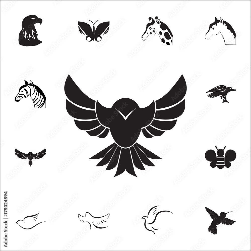 Hawk icon. Set of animal icons. You can use in web or app icons Stock ...