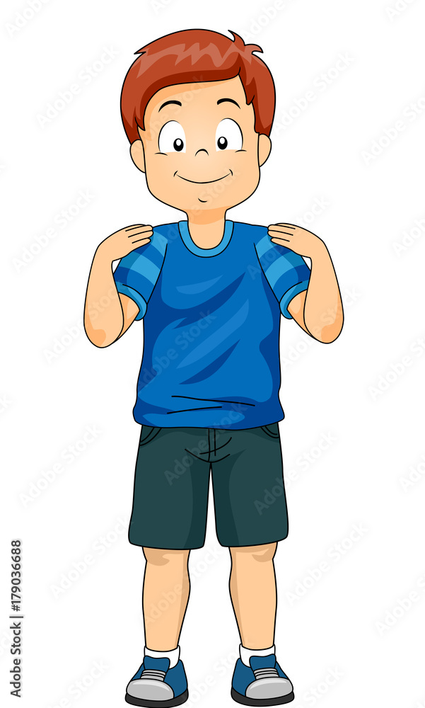 Vetor do Stock: Boy Shoulders | Adobe Stock