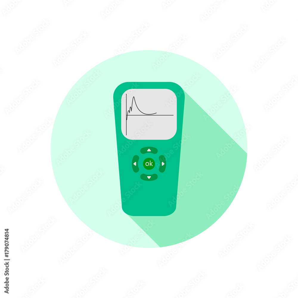 Spirometer medical equipment. The device determines the volume of the ...