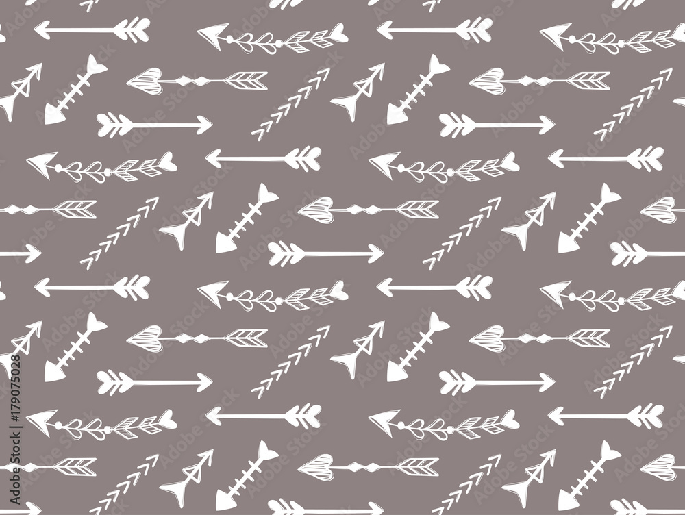 Vector arrows seamless pattern. Tribal background. Good for wallpaper ...