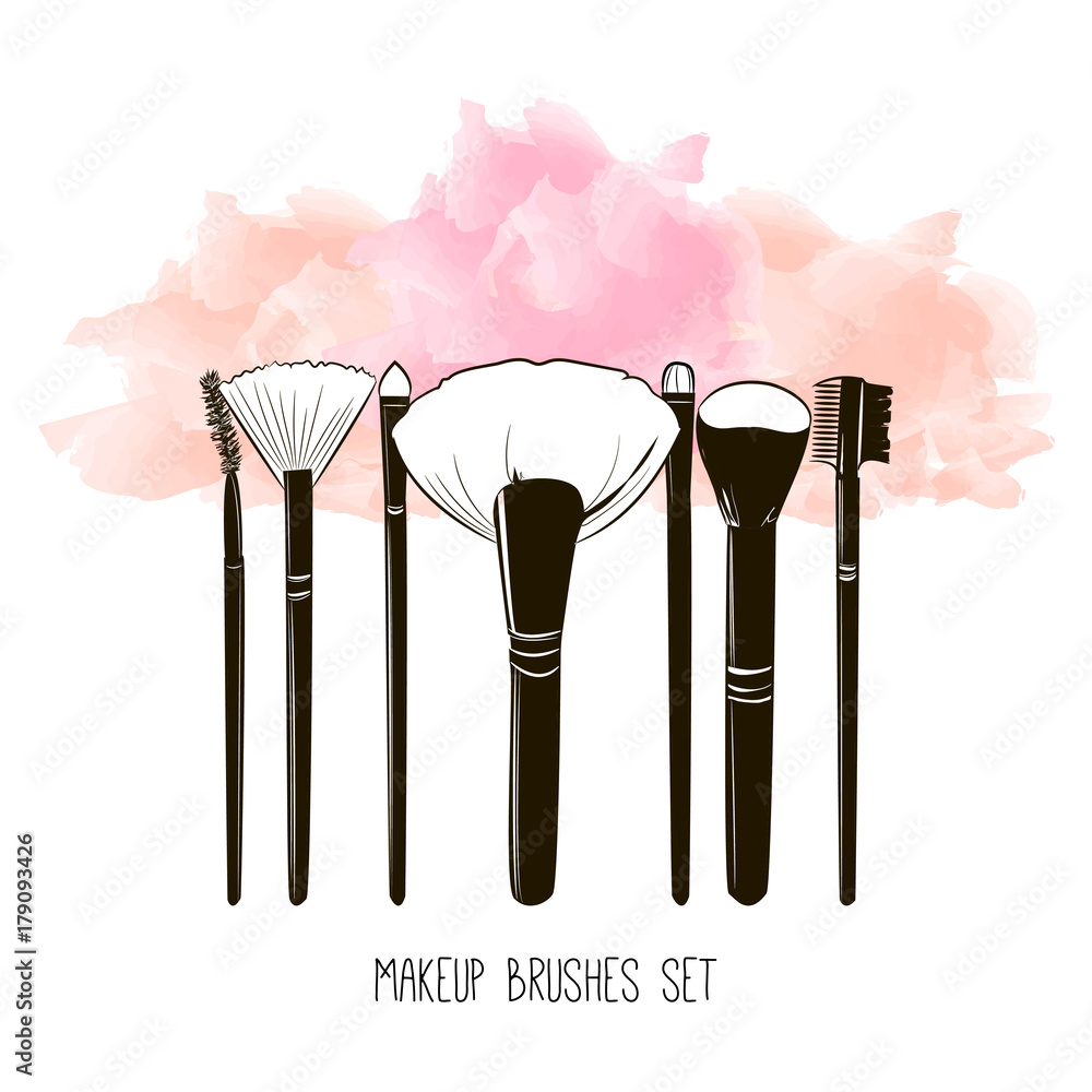 Makeup Brushes Background
