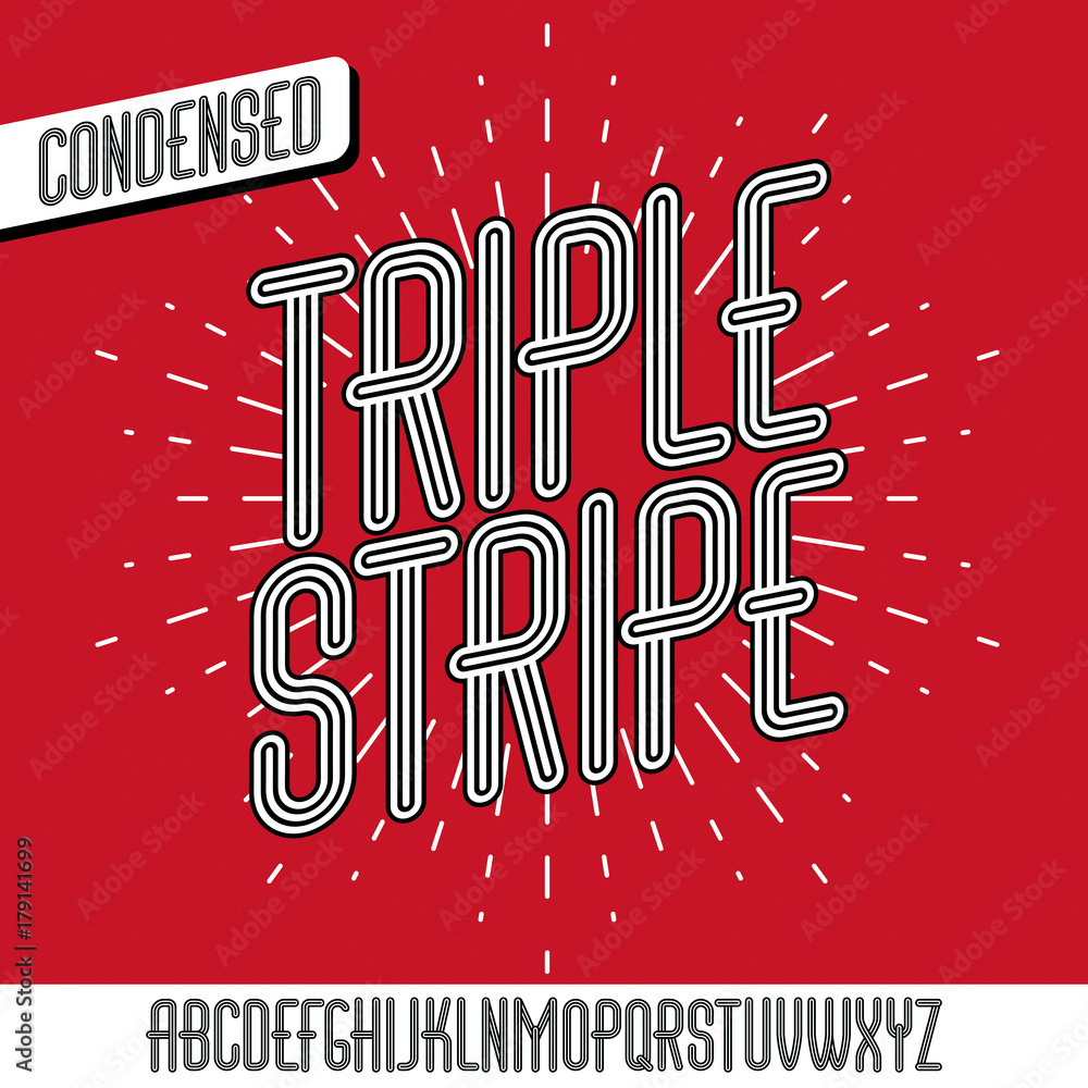 Vector funky capital English alphabet letters collection. Cool ...