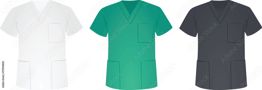 Medical uniform. vector illustration Stock Vector | Adobe Stock