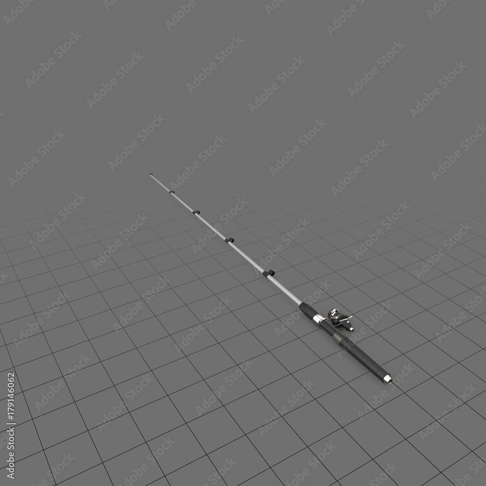 Fishing rod Stock 3D asset | Adobe Stock