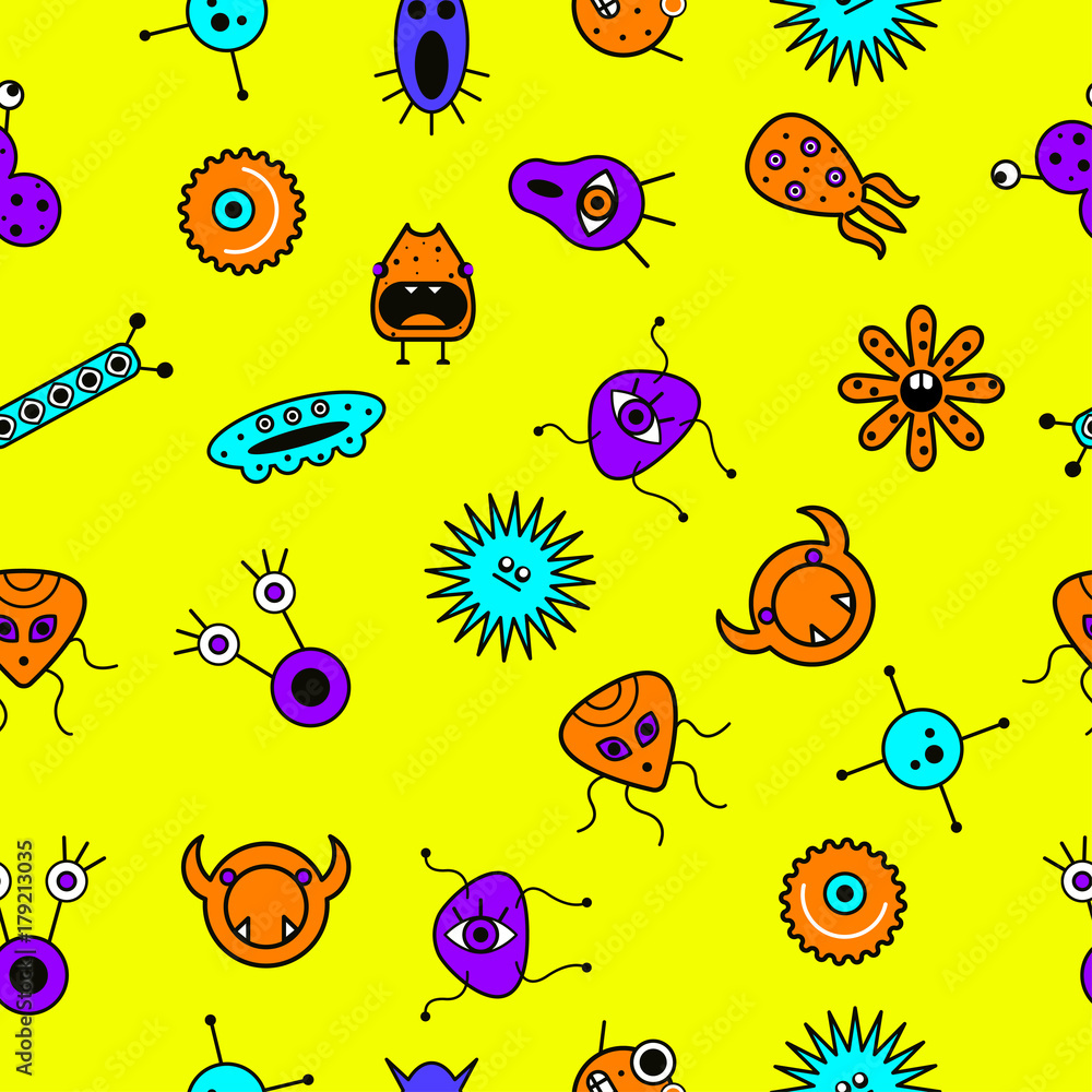 Background microbes Stock Vector | Adobe Stock