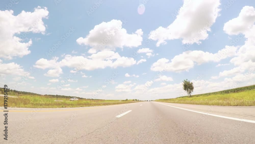 Vidéo Stock POV point of view - Driving East on Interstate Highway 40 ...