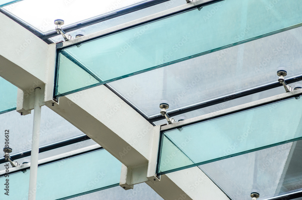 The Fastening of the Glass Roof to the Glass Beams. Structural Glass ...