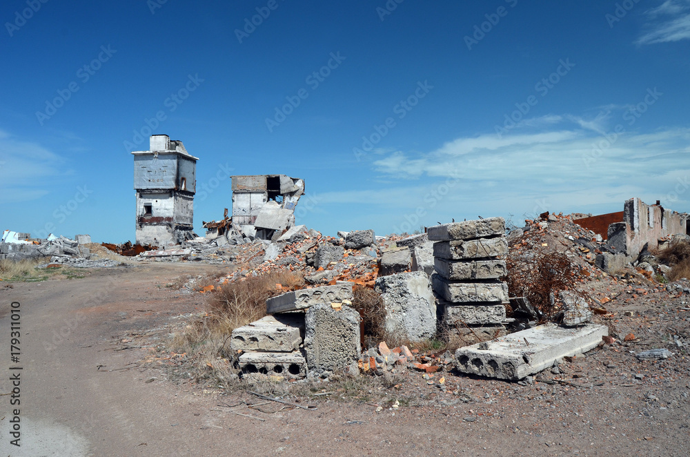 Abandoned Soviet military base in Central Asia Stock Photo | Adobe Stock