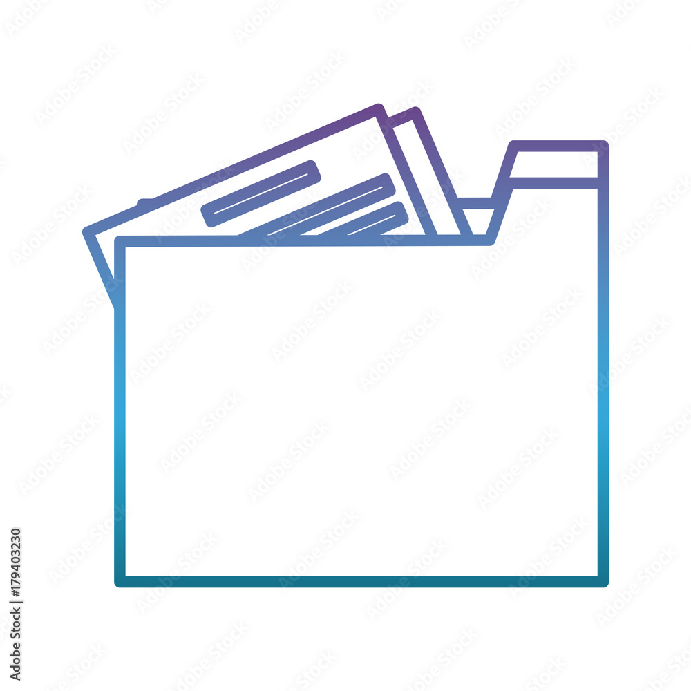 document folder icon over white background vector illustration Stock ...