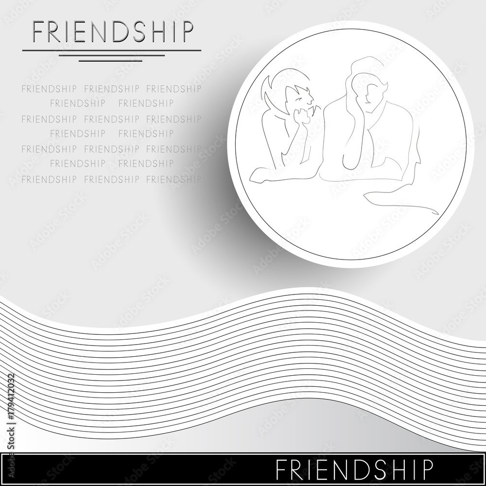 Graphic illustration with human relation 4 Stock Vector | Adobe Stock