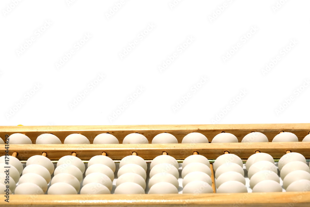 An abacus calculator for background and add text message.is a ...
