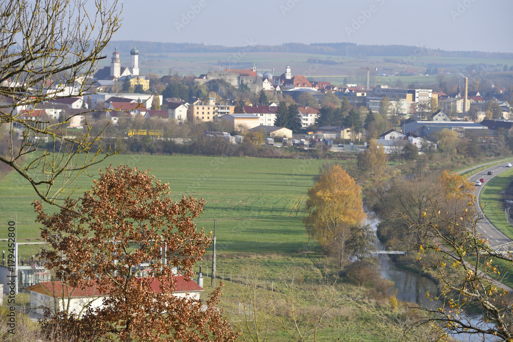 giengen an der brenz, stadt, deutsch, europa, kirche, romanik, barock ...