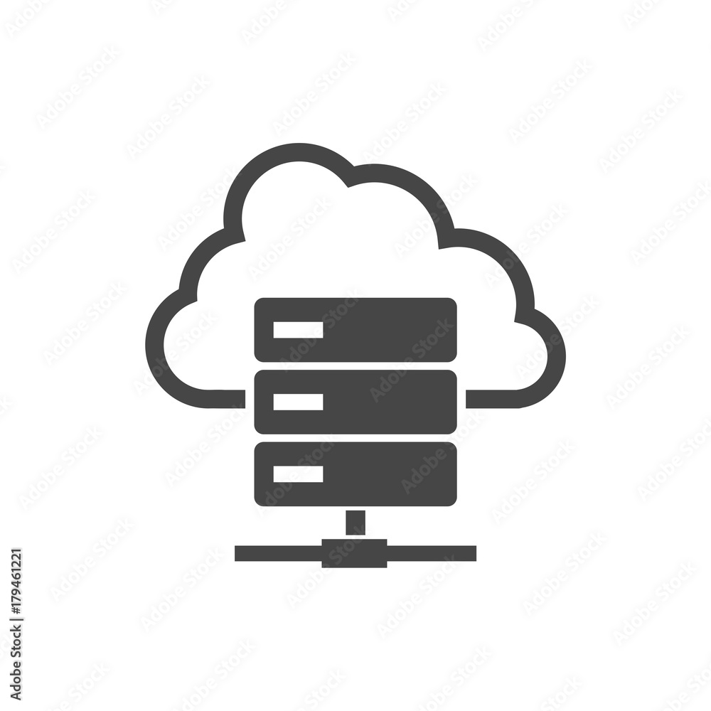 Hosting server icon, Database icon Stock Vector | Adobe Stock