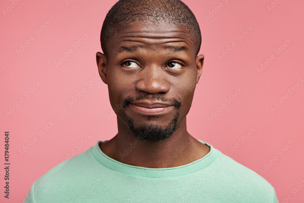 Confused Black Man Face