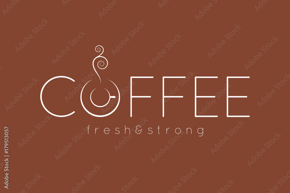 coffee logo menu design background Stock Vector | Adobe Stock