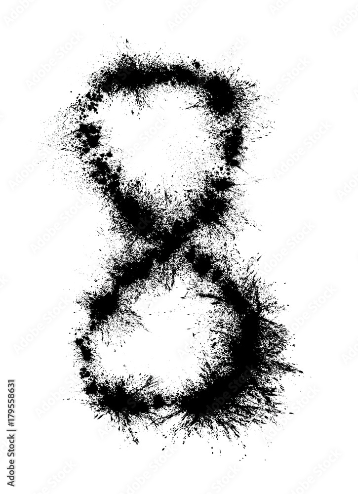 Number 8 Black
