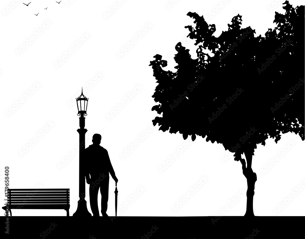 Man Waiting For Someone