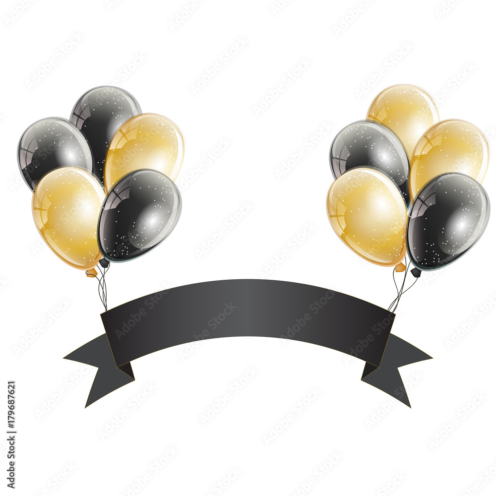 Balloon Banner Clip Art