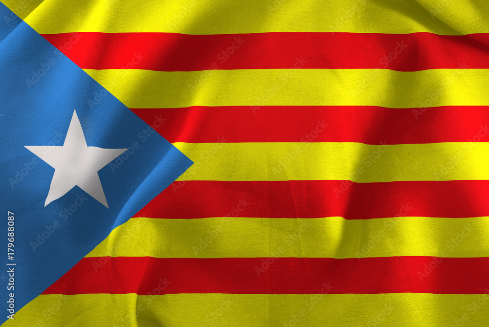 Foto Stock image of Catalonia flag closeup | Adobe Stock