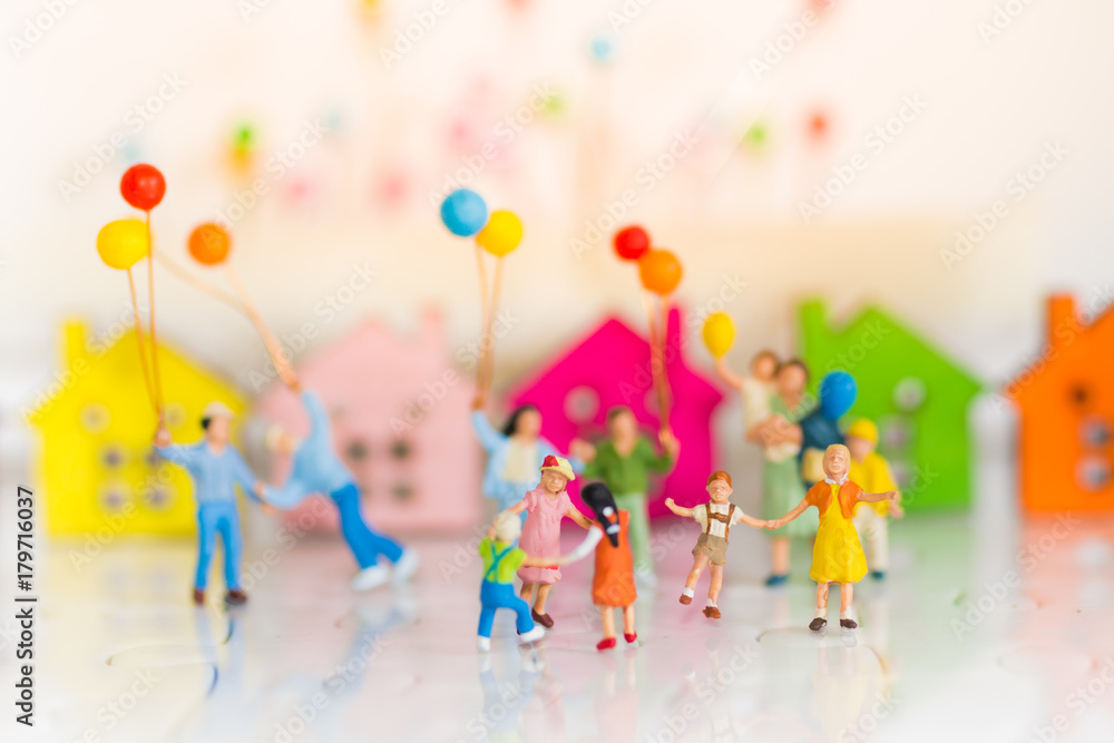 Miniature family using as background International day of families ...