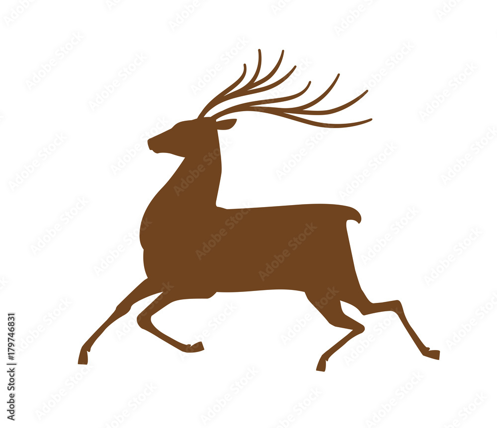 Deer Running Vector