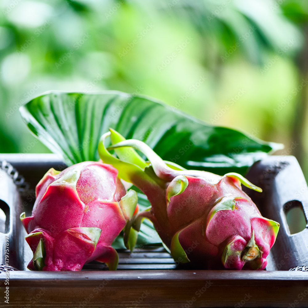 Dragon fruit macro, whole and chopped. Still life. Stock Photo | Adobe ...