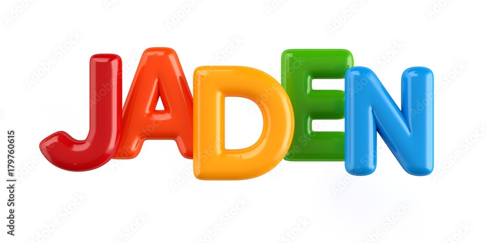 Bubbletext Name Jaden Stock-Illustration | Adobe Stock