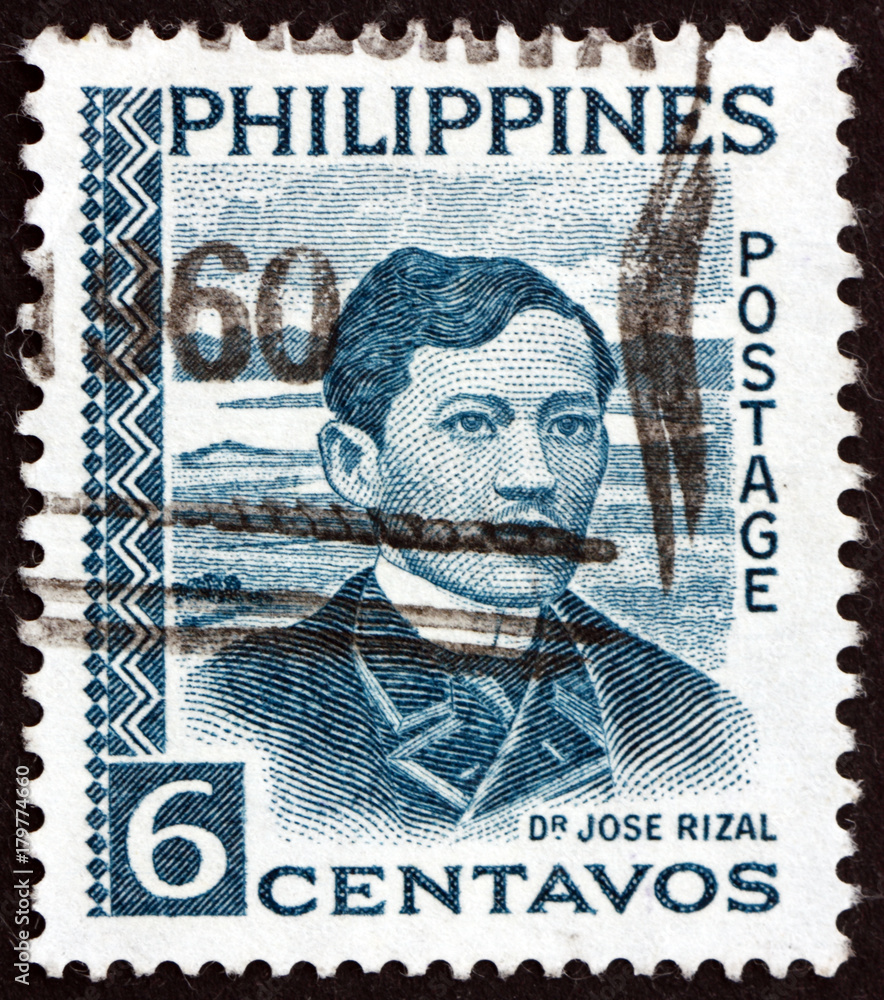 Postage stamp Philippines 1959 Jose Rizal, National Hero Stock Photo | Adobe Stock