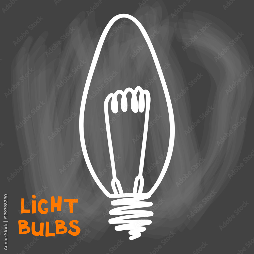 Vecteur Stock Light bulbs icon. Concept of big ideas inspiration ...
