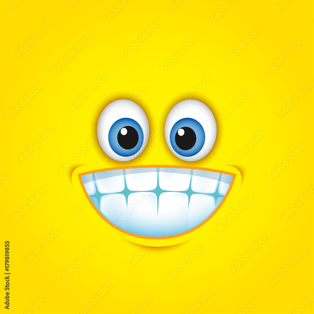 Smiley Faces With Teeth Showing