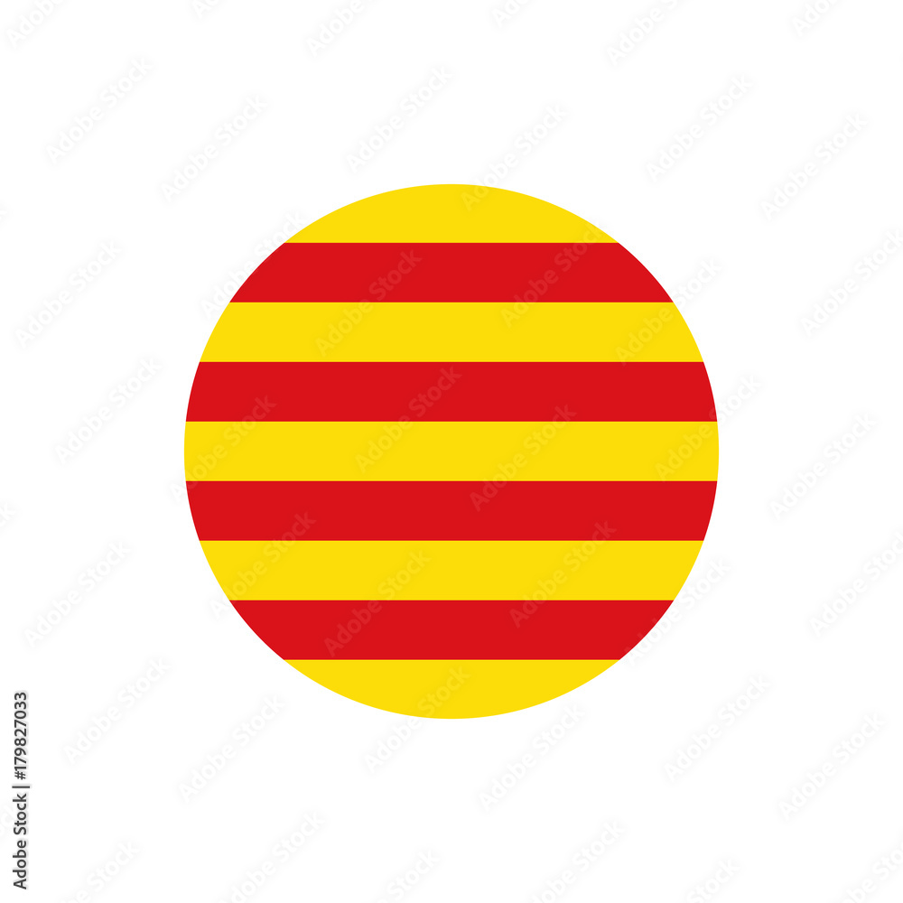 Catalonia flag, official colors and proportion correctly. Vector ...