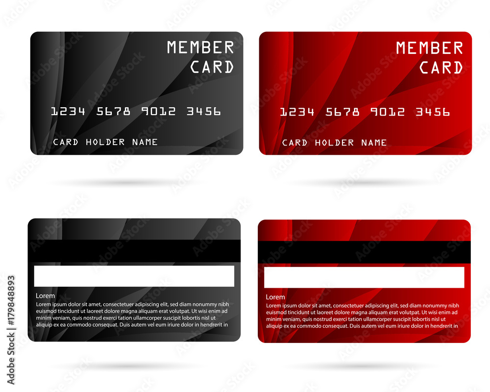 member card, business VIP card, design for privilege member,vector ...