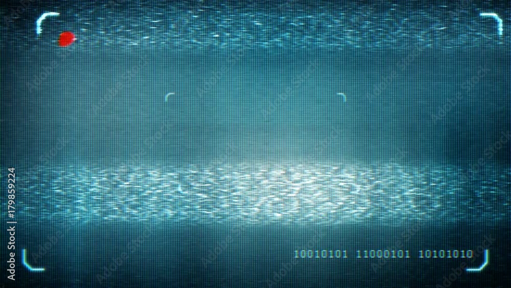 Animated distorted monitor screen in sci fi style. Loop-able. 3d ...