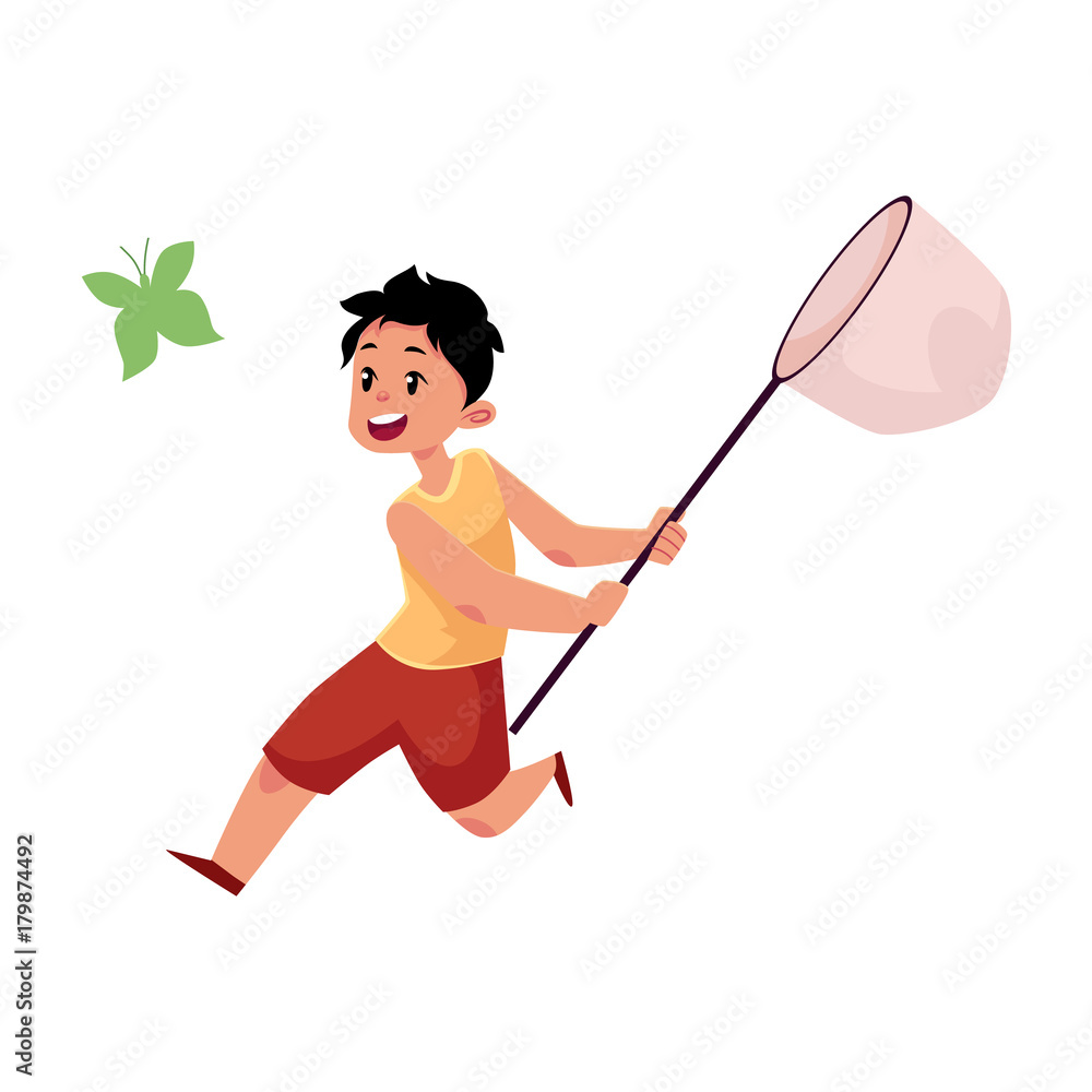 Cartoon Catching Net