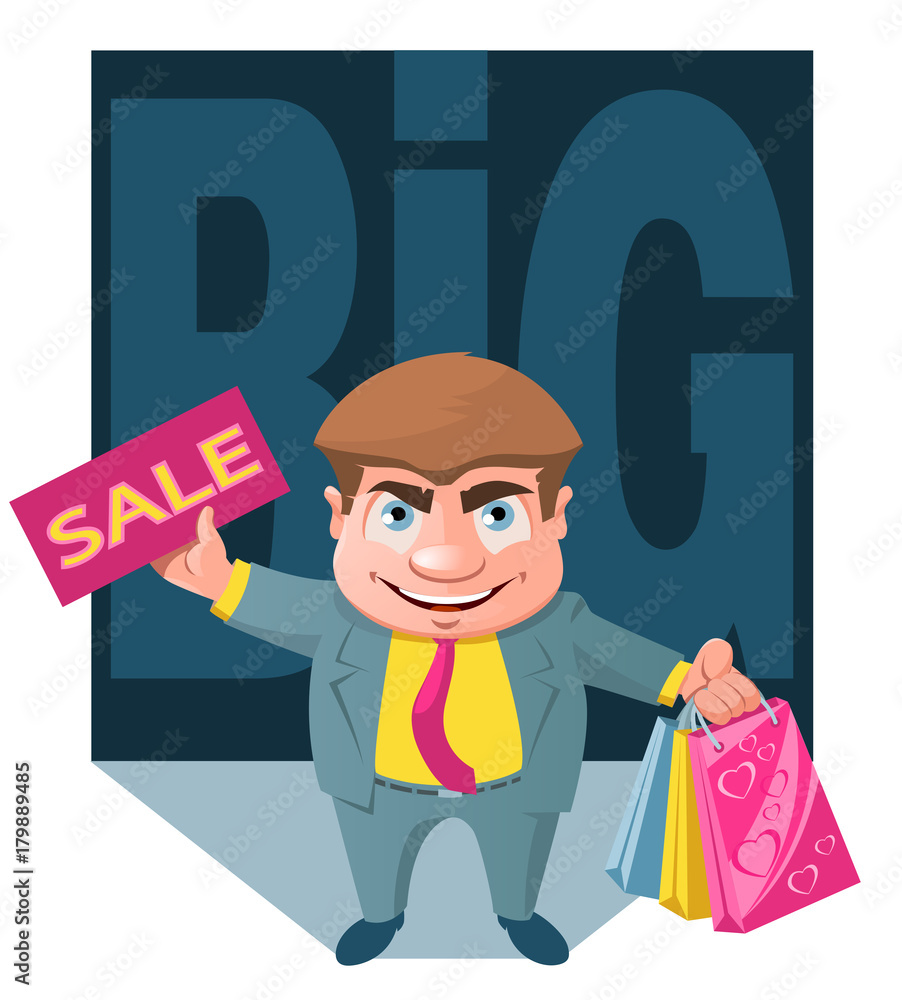 Free Shopping Cartoon Clipart