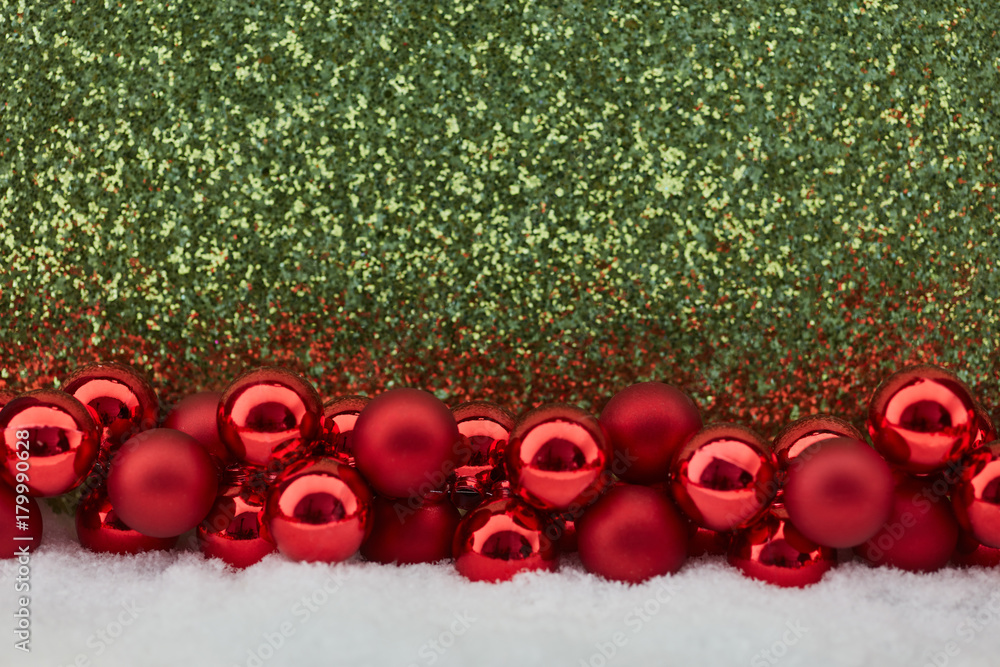 Christmas background with glitter Stock Photo | Adobe Stock