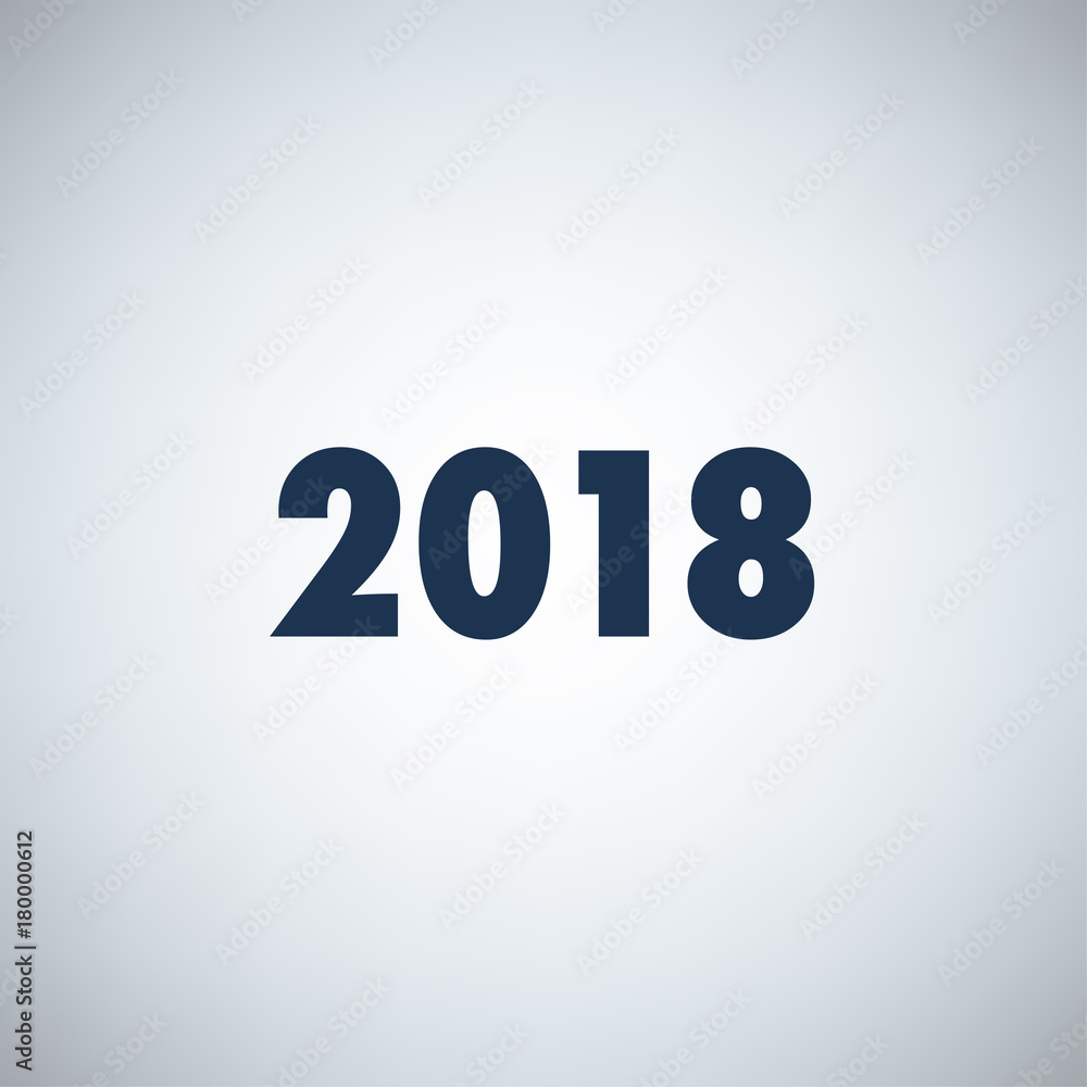 einfaches Symbol - 2018 Stock Vector | Adobe Stock