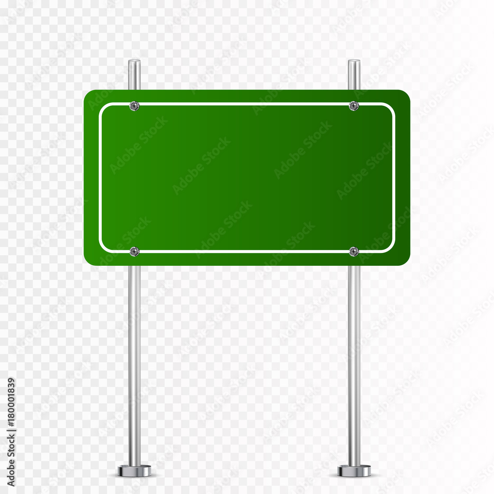 Road sign isolated on transparent background. Vector Stock Vector ...