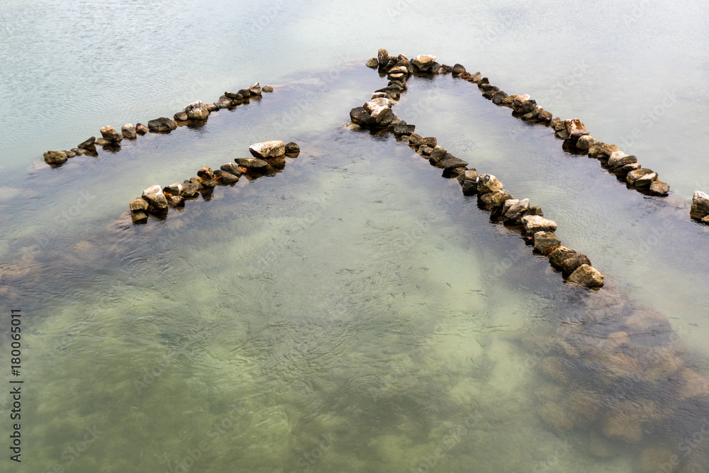 Ancient fish weir Stock Photo | Adobe Stock