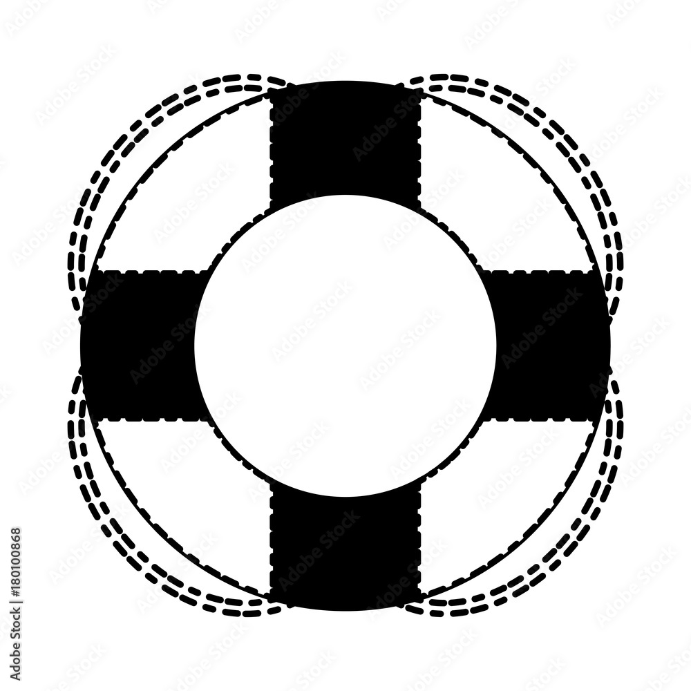 safety float icon over white background vector illustration Stock ...