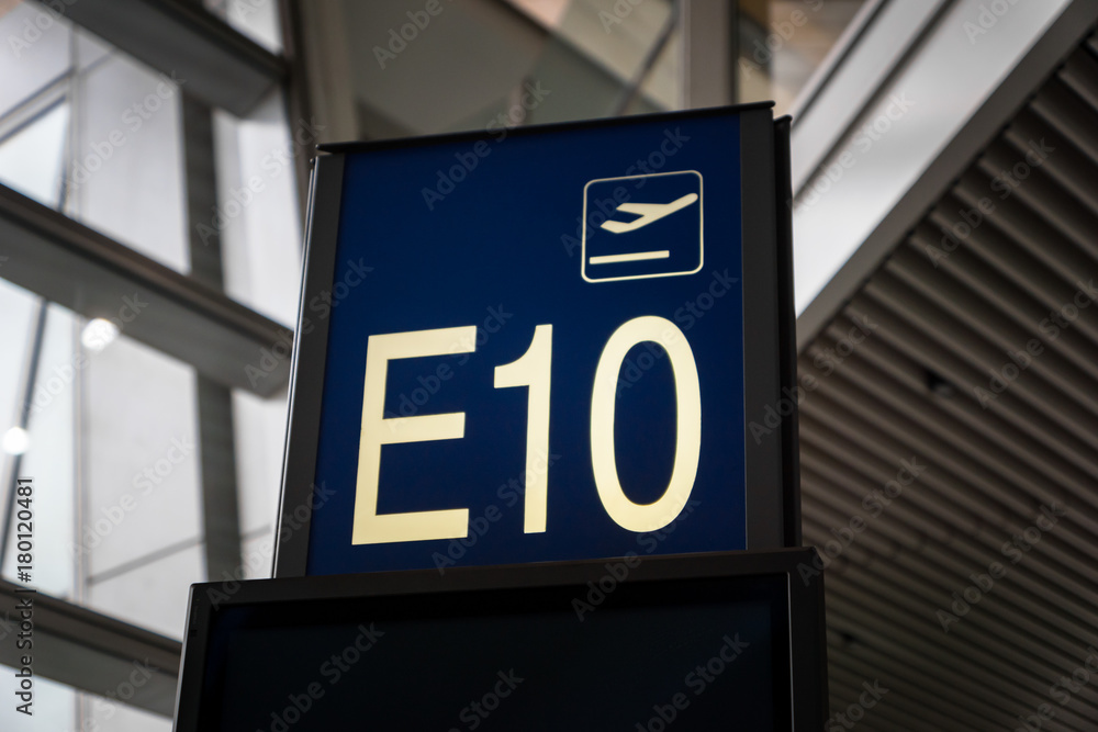 Boarding Gate Sign