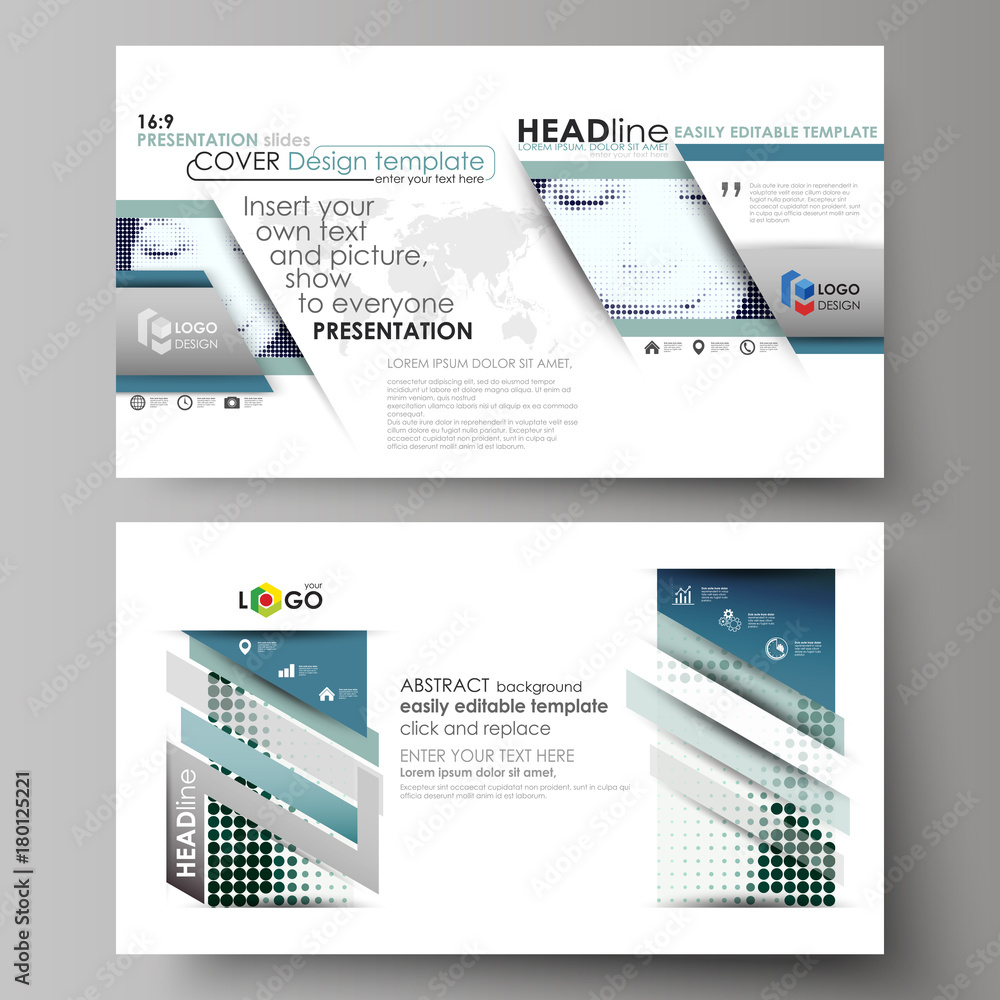 Business templates in HD format for presentation slides. Abstract ...