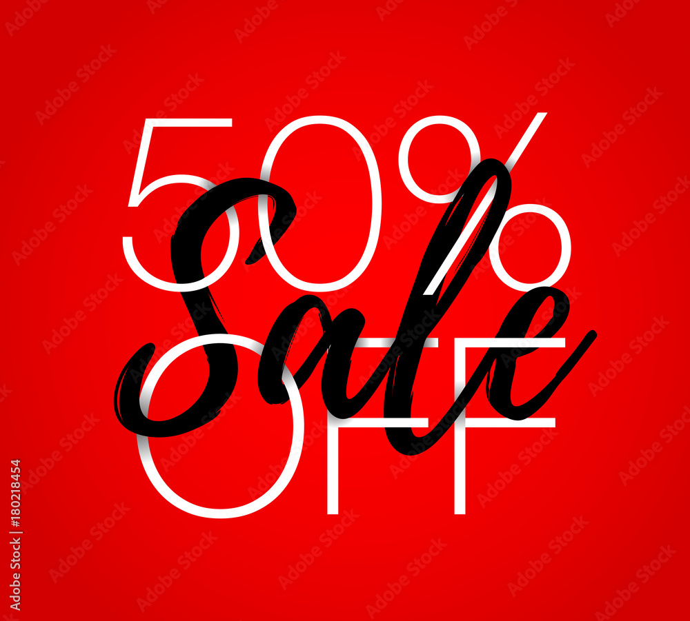 50% OFF Black Friday Sale and discount banner. Black and white text on ... 50% OFF Black Friday Sale and discount banner. Black and white text on ...