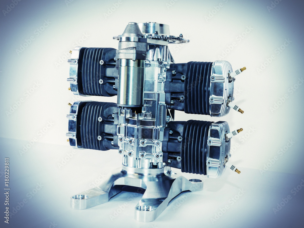 Piece of equipment of the aircraft engine closeup Stock Photo | Adobe Stock